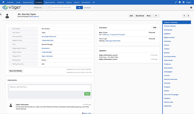 Vtiger CRM : Avaliações, preços & características | Appvizer Vtiger CRM : Avaliações, preços & características | Appvizer